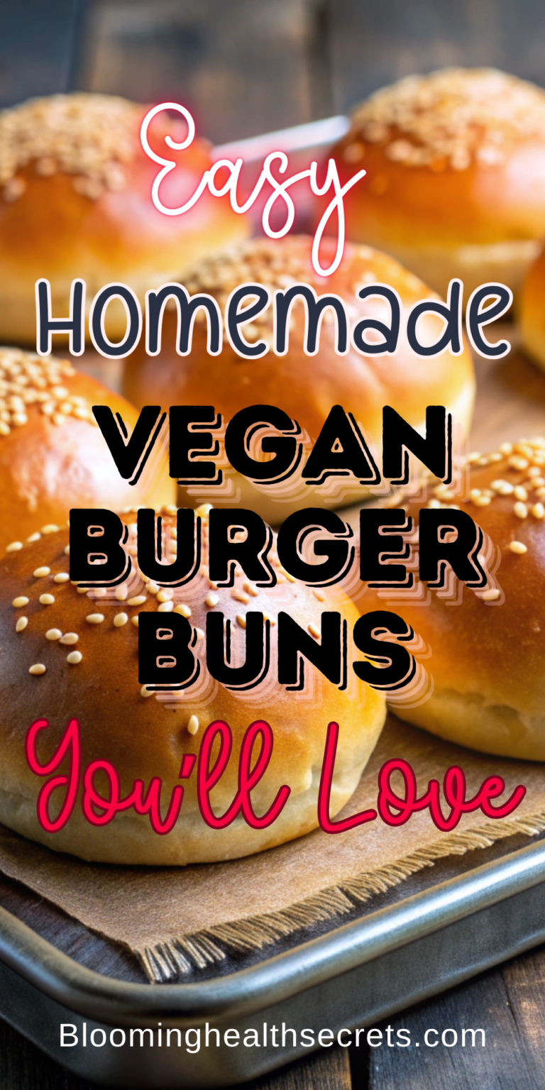 Homemade Vegan Burger Buns | Easy & Fluffy Recipe - Blooming Health Secrets