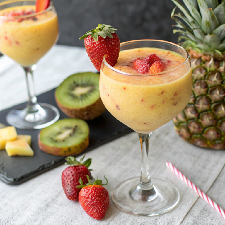 How to Make Pineapple Surf Smoothie Like Smoothie King - Blooming ...